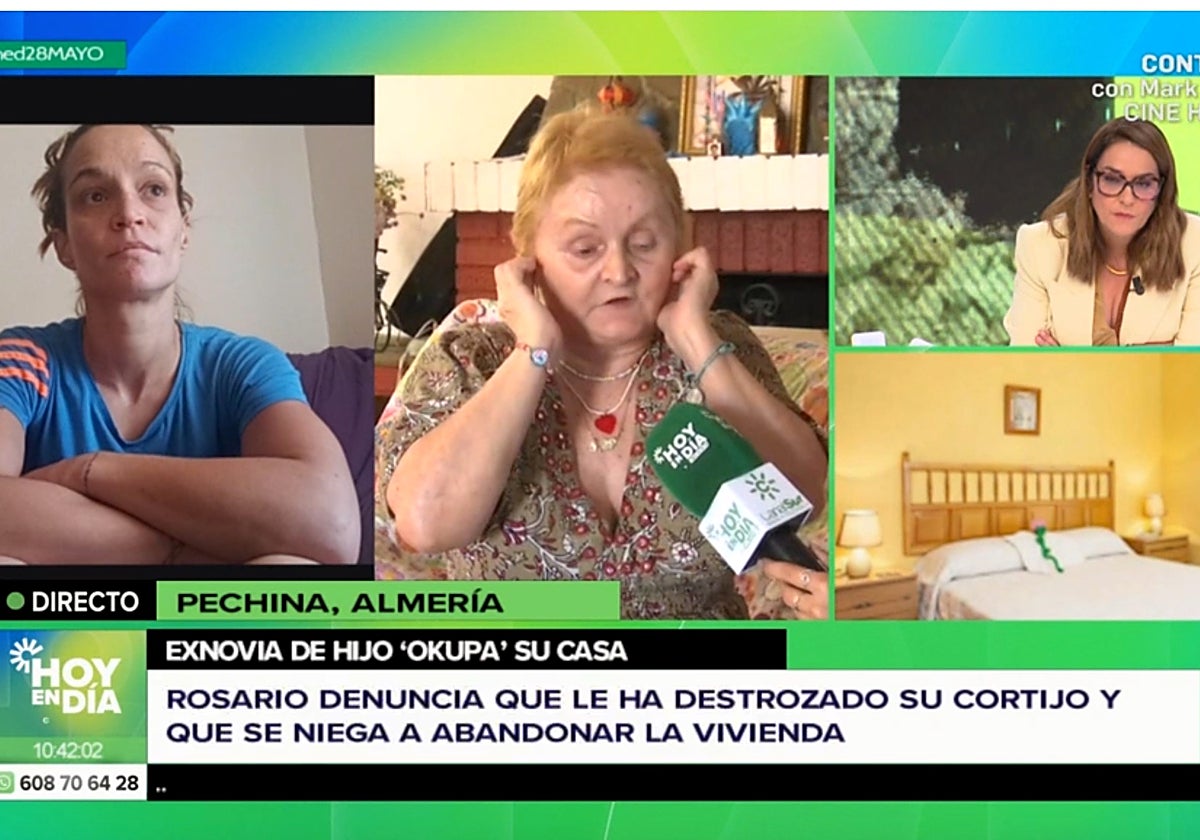 Tenso 'rifirrafe' en directo entre una inquiokupa y Toñi Moreno: «Eres ...