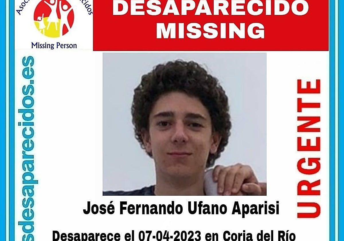 Buscan a un joven de 18 años de Coria del Río en paradero desconocido