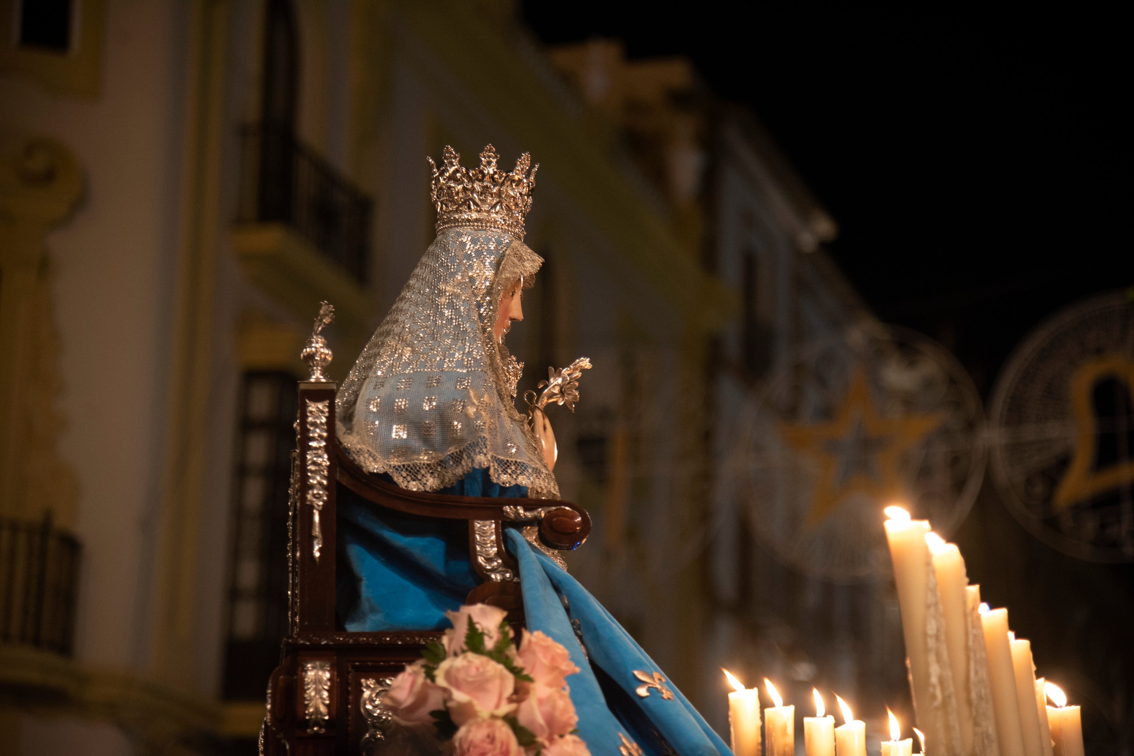 La Virgen de Valme a su llegada a la Catedral