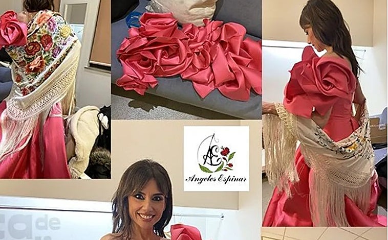 El detalle de Marta Flich en las campanadas de Mediaset en Sevilla: vestido flamenco y mantón de ...
