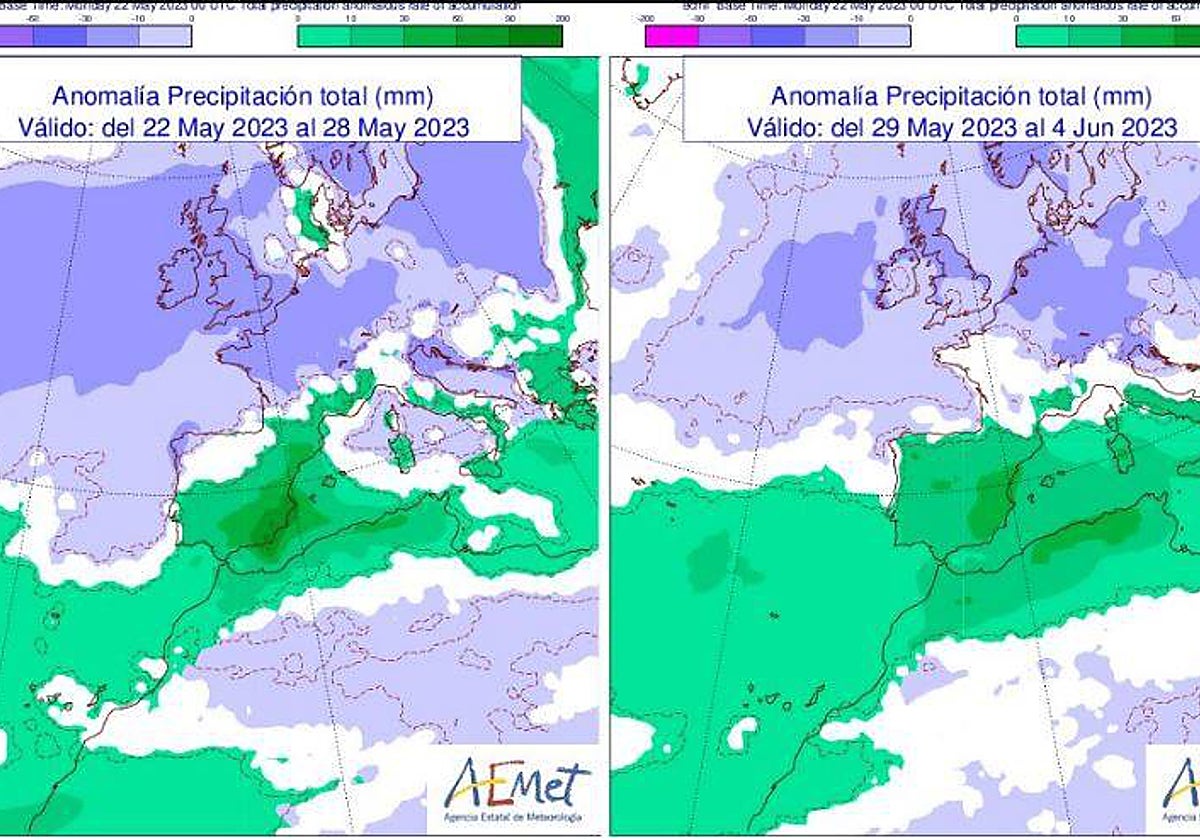 Tres semanas con lluvias a la vista: el tiempo inestable se instala en ...