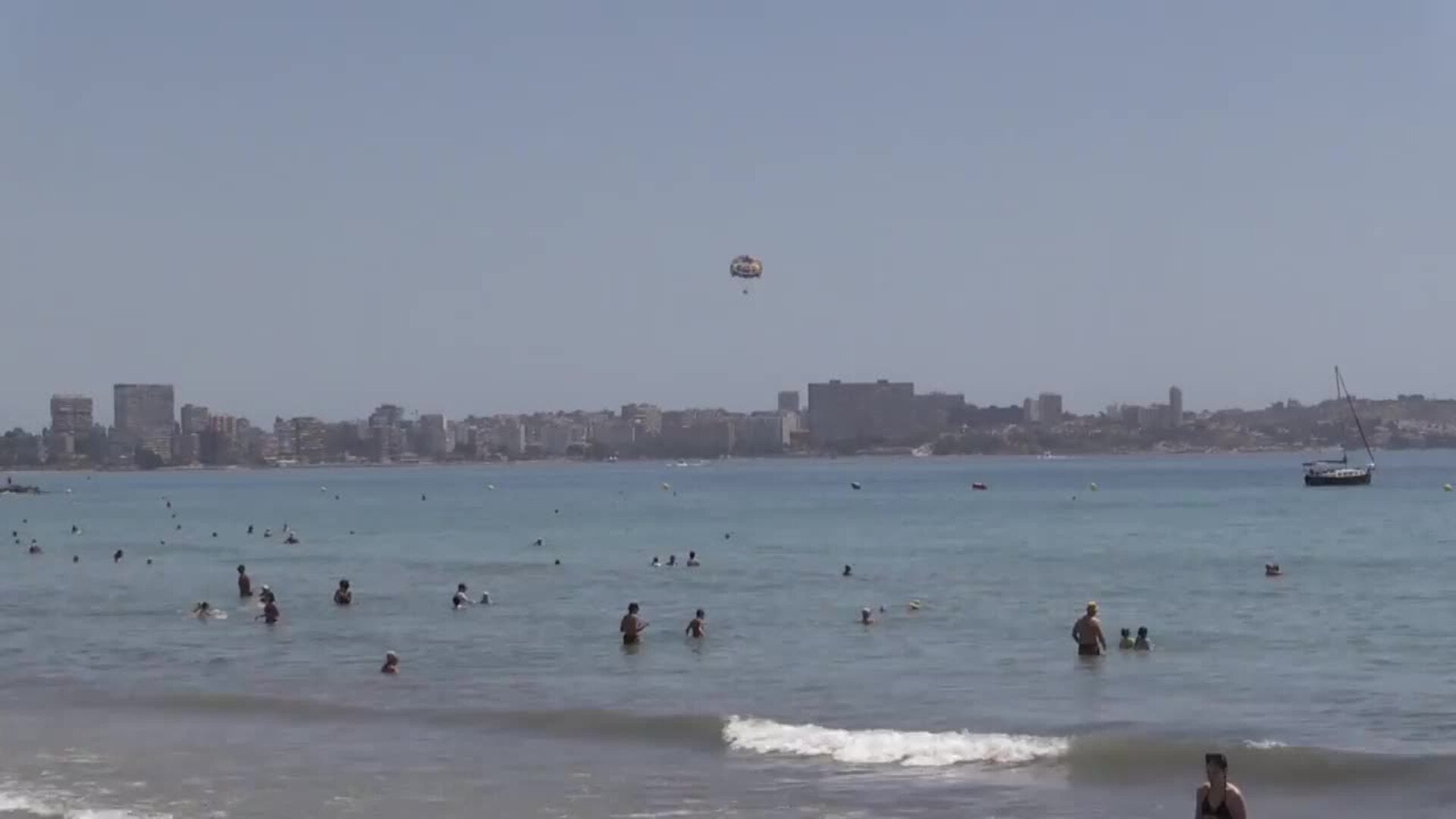 Día de calor y playa en Alicante