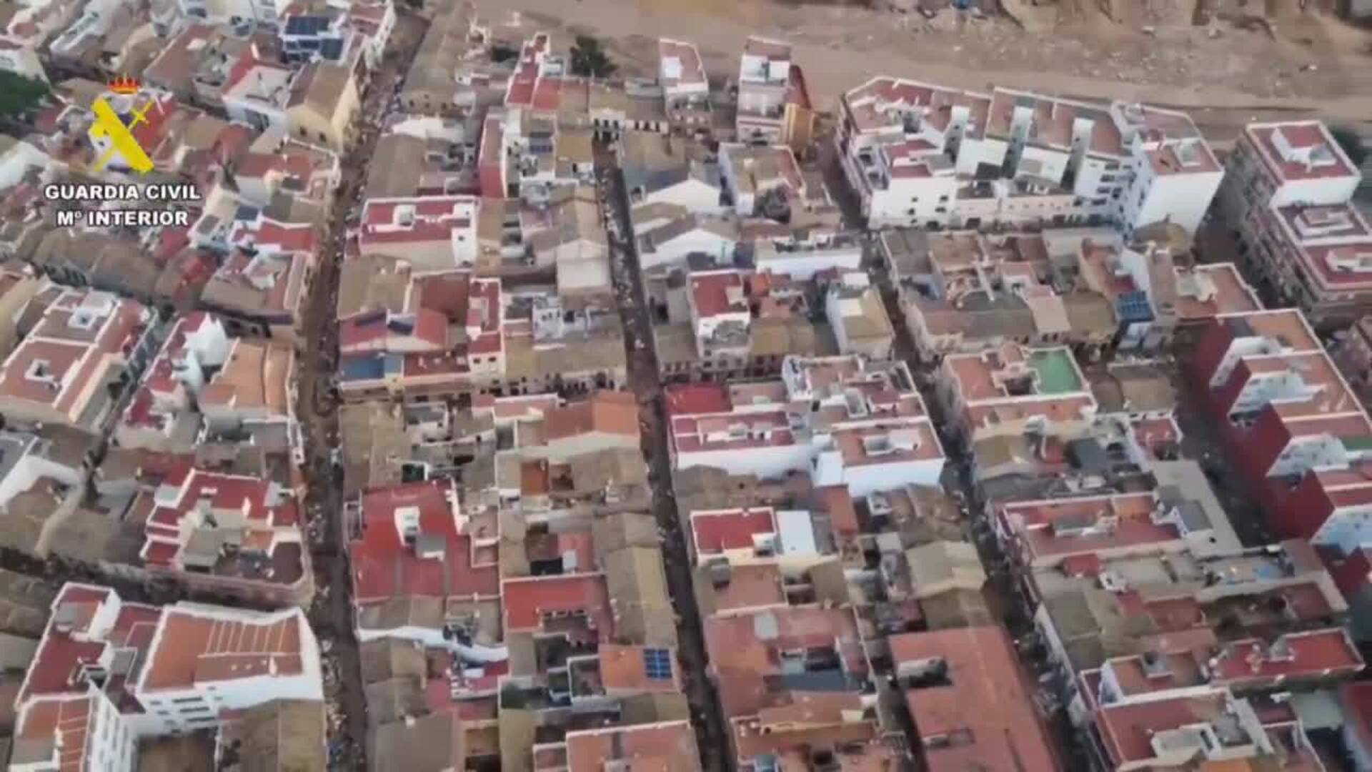 Vista aérea de Paiporta (Valencia)