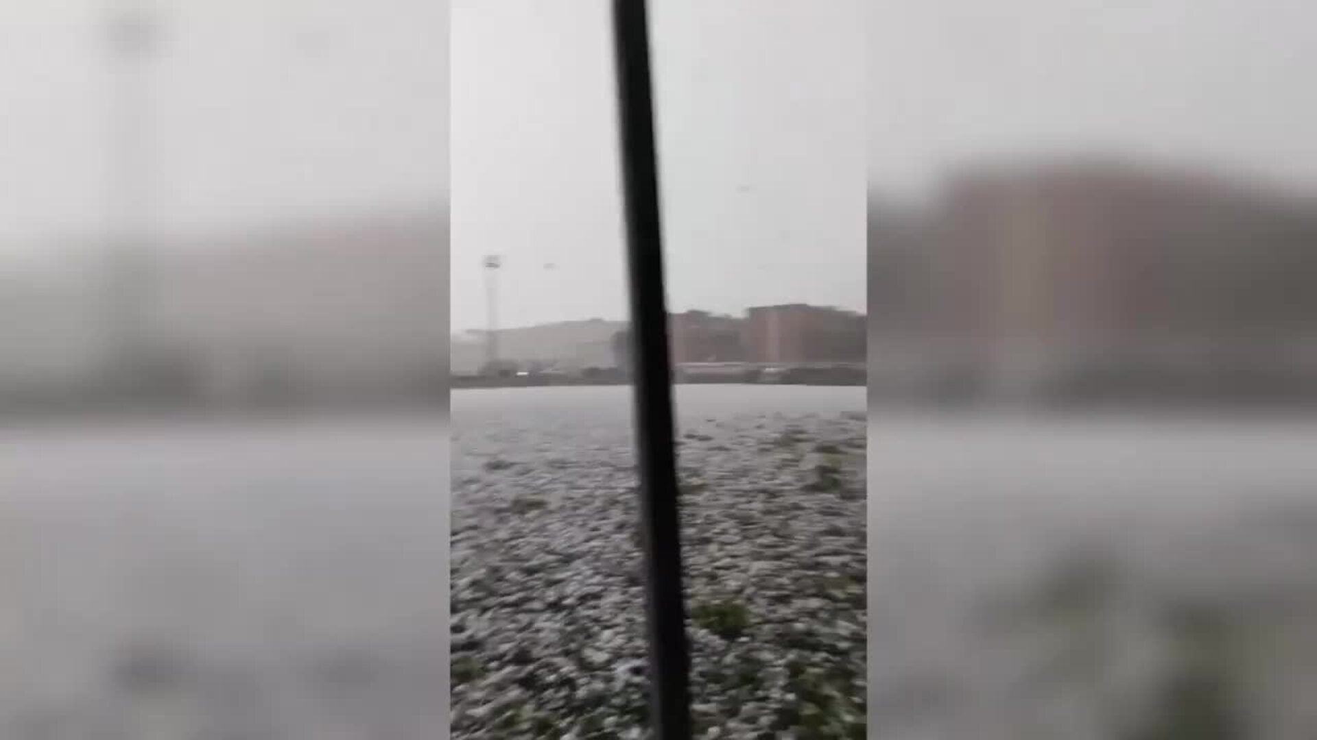 Granizada en Pozuelo (Madrid)