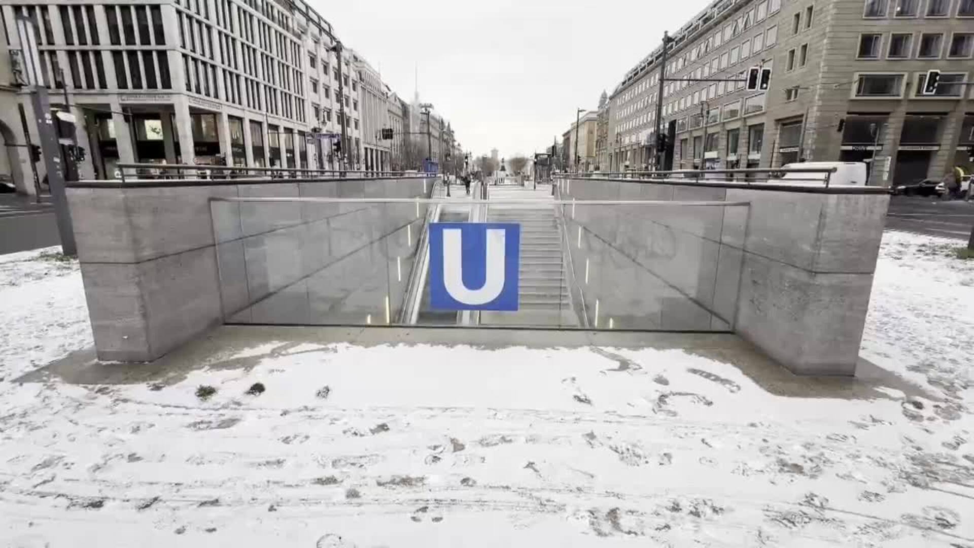 Primera nevada del año en Berlín