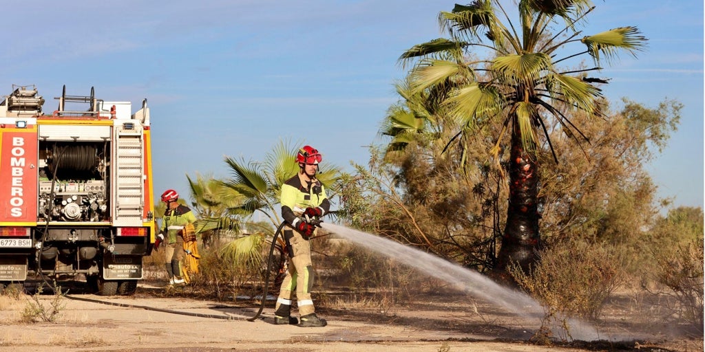 Incendio en Huelva: Arde una parcela de Francisco Montenegro