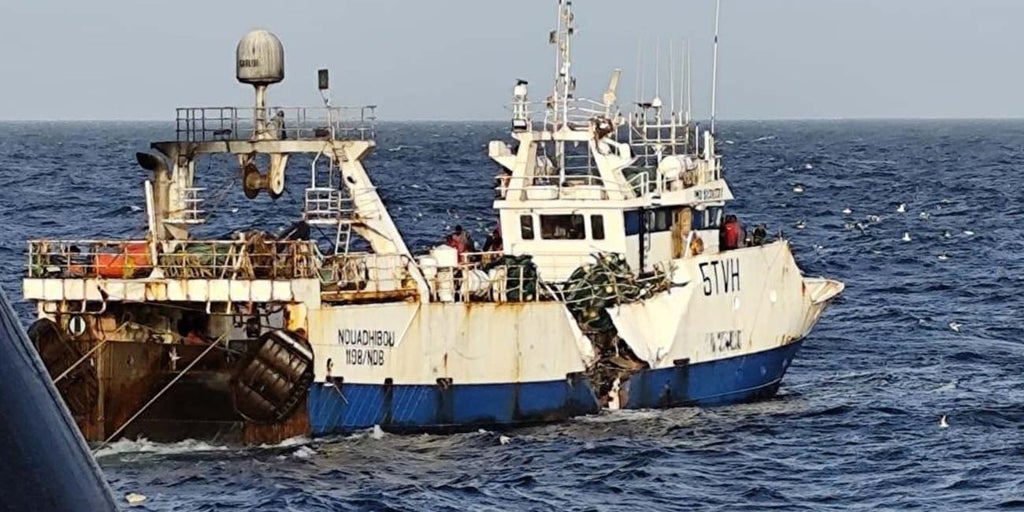 Un onubense, entre los españoles rescatados al hundirse un barco de capital gallego en Mauritania