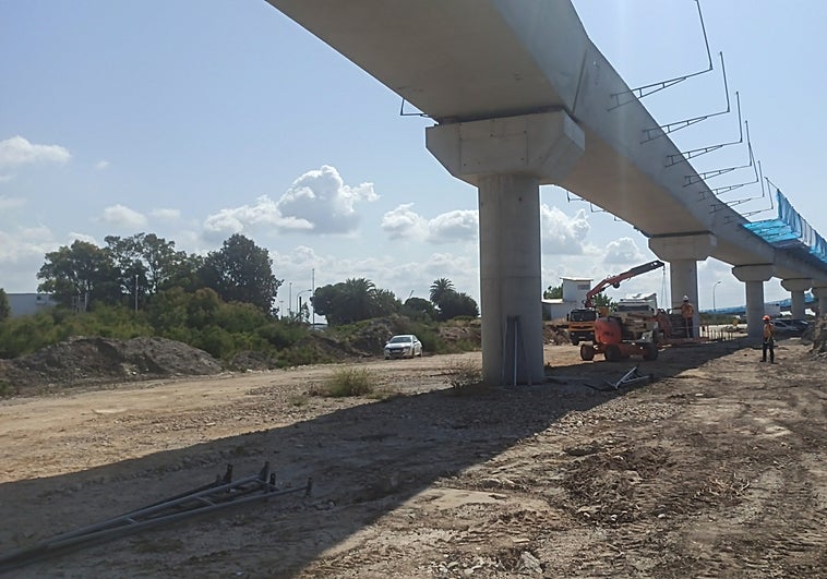 Así avanzan las obras del ramal ferroviario al Bajo de la Cabezuela