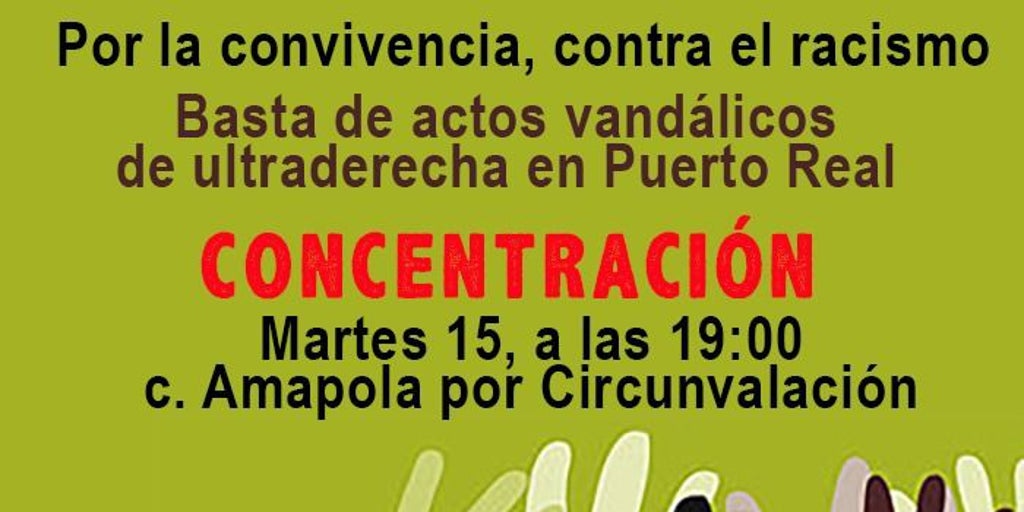 Puerto Real condena los actos de racismo y vandalismo en la ciudad