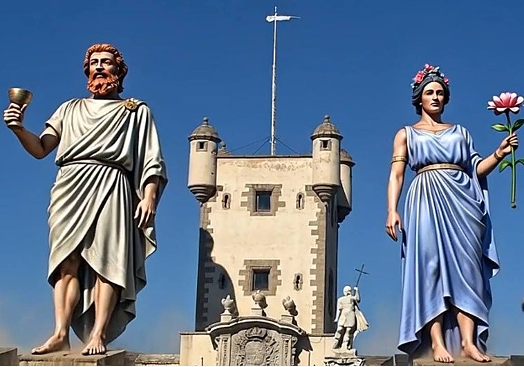 El dios Baco y la diosa Salacia de las Puertas de Tierra cobran vida ...