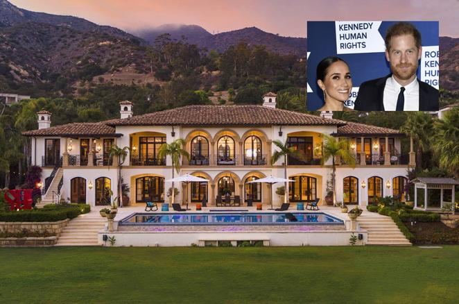 Así es la mansión de 33,5 millones de dólares donde Meghan y Harry han ...