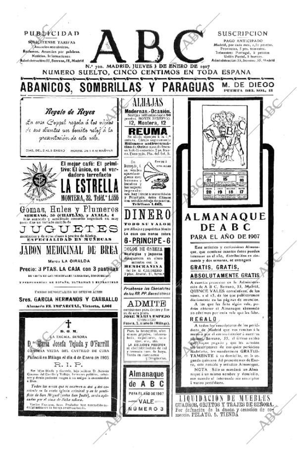 Hemeroteca, periódicos ABC de la historia - Archivo ABC