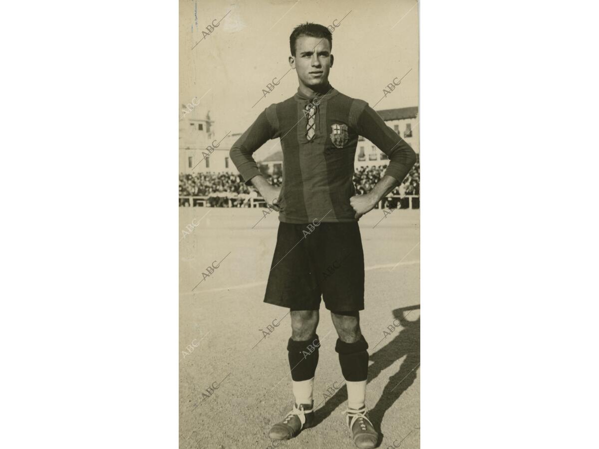 José Samitier con la equipación del F.C. Barcelona - Archivo ABC