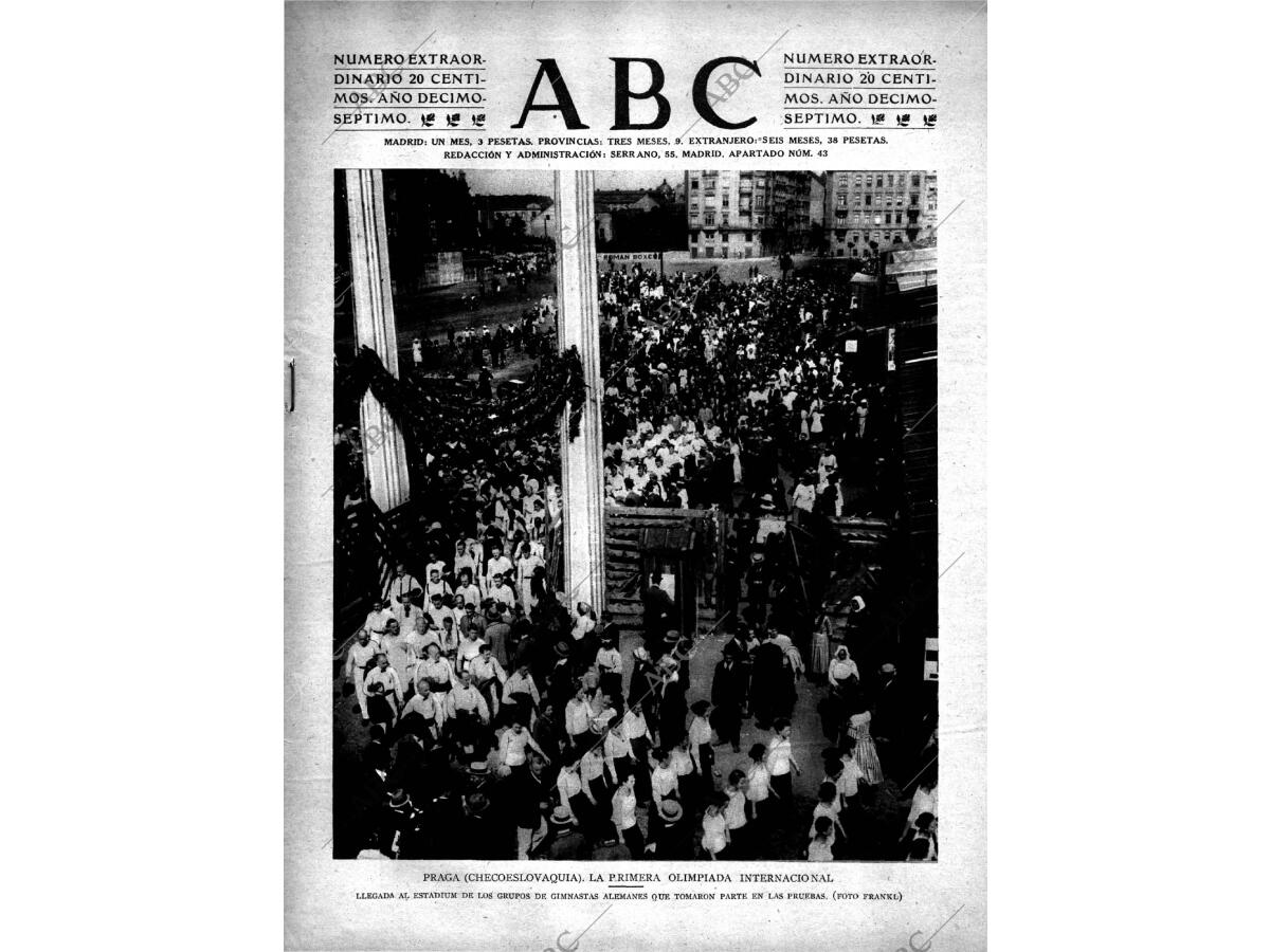 Periódico ABC MADRID 10-07-1921,portada - Archivo ABC
