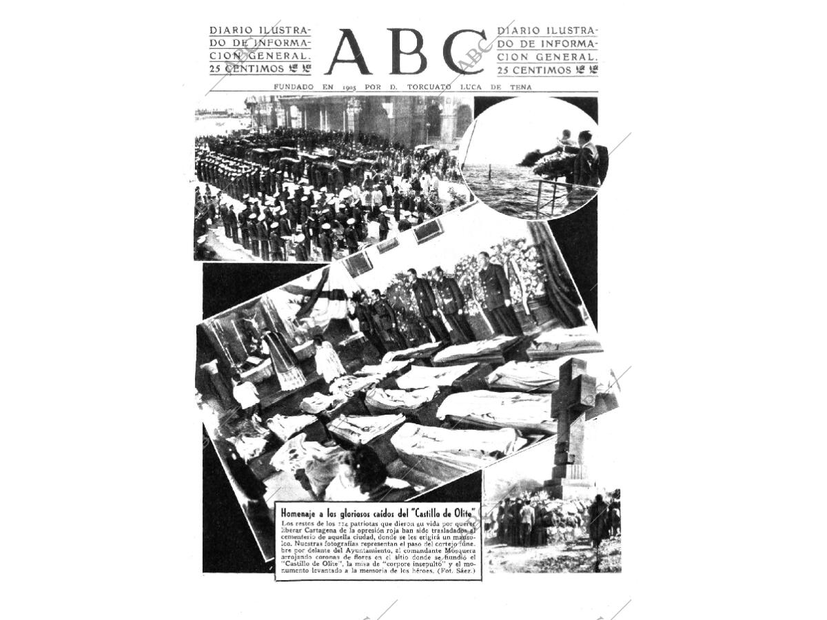 Periódico ABC MADRID 25-04-1942,portada - Archivo ABC
