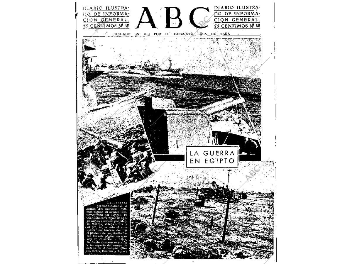Periódico ABC SEVILLA 03-07-1942,portada - Archivo ABC