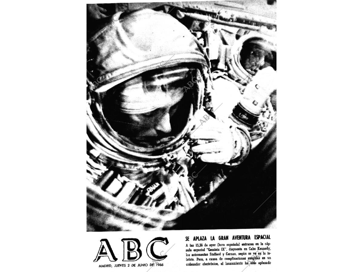 Periódico ABC MADRID 02-06-1966,portada - Archivo ABC