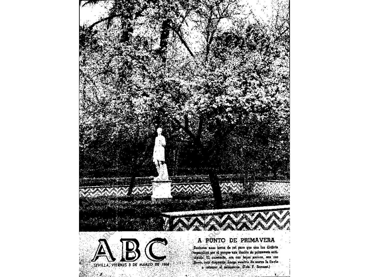 Periódico ABC SEVILLA 08-03-1968,portada - Archivo ABC