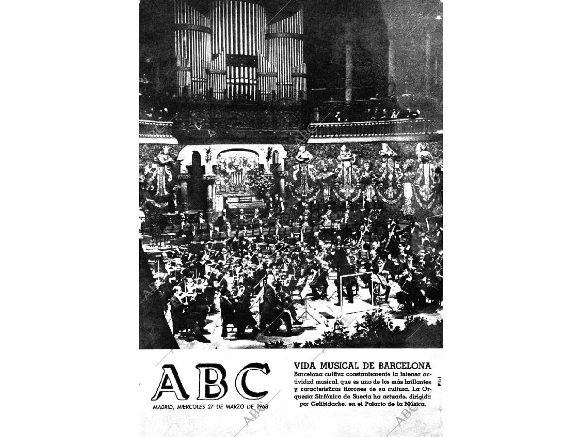 Periódico ABC MADRID 27-03-1968,portada - Archivo ABC