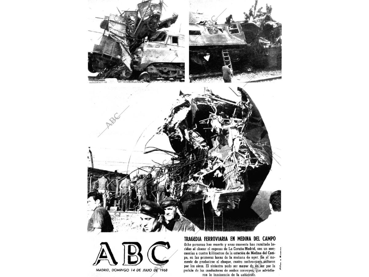 Periódico ABC MADRID 14-07-1968,portada - Archivo ABC
