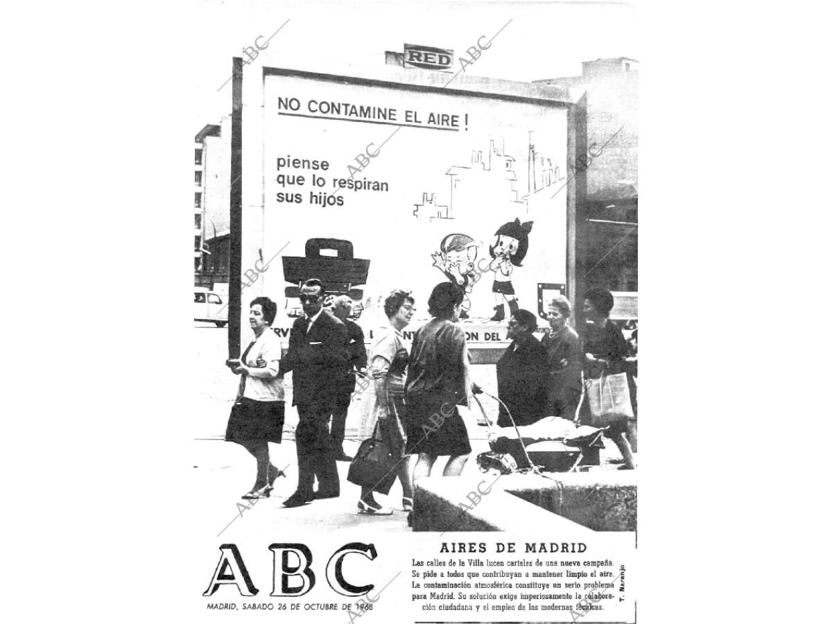 Periódico ABC MADRID 26-10-1968,portada - Archivo ABC