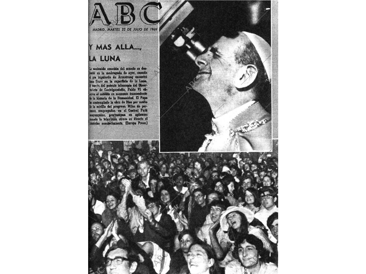 Periódico ABC MADRID 22-07-1969,portada - Archivo ABC