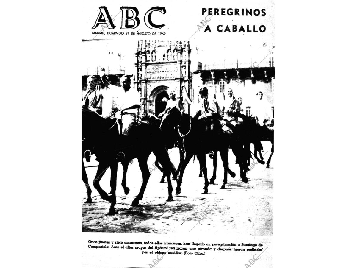 Periódico ABC MADRID 31-08-1969,portada - Archivo ABC