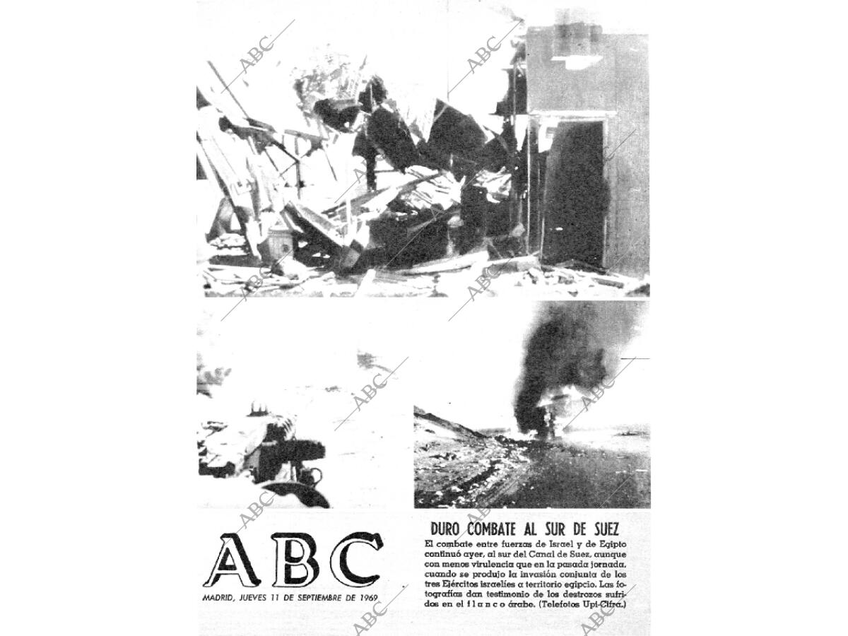 Periódico ABC MADRID 11-09-1969,portada - Archivo ABC
