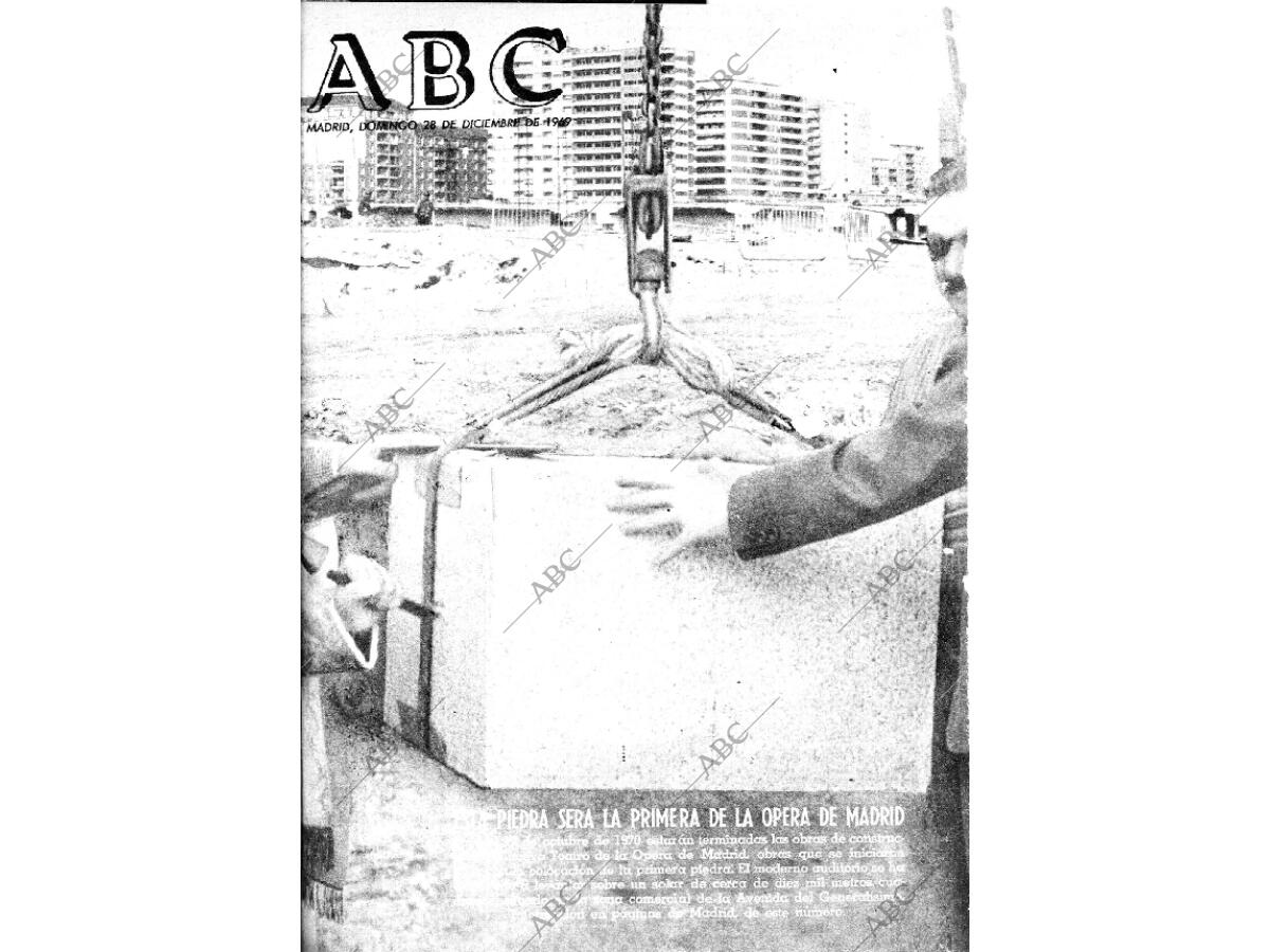 Periódico ABC MADRID 28-12-1969,portada - Archivo ABC