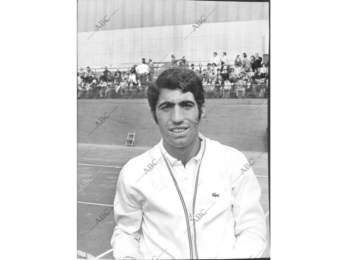 Manolo Orantes durante la disputa de la final del campeonato de España ...