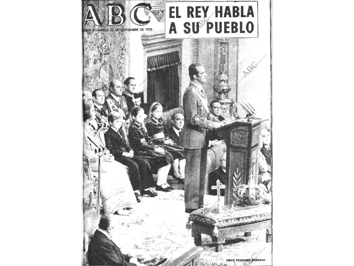 Periódico ABC MADRID 23-11-1975,portada - Archivo ABC