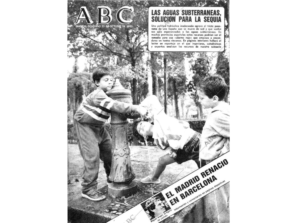 Periódico ABC MADRID 23-10-1983,portada - Archivo ABC