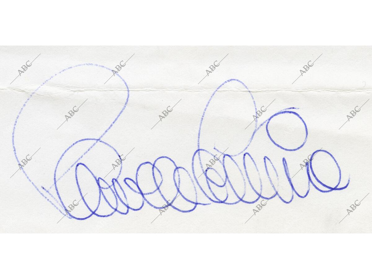Firma de Paco de Lucía - Archivo ABC