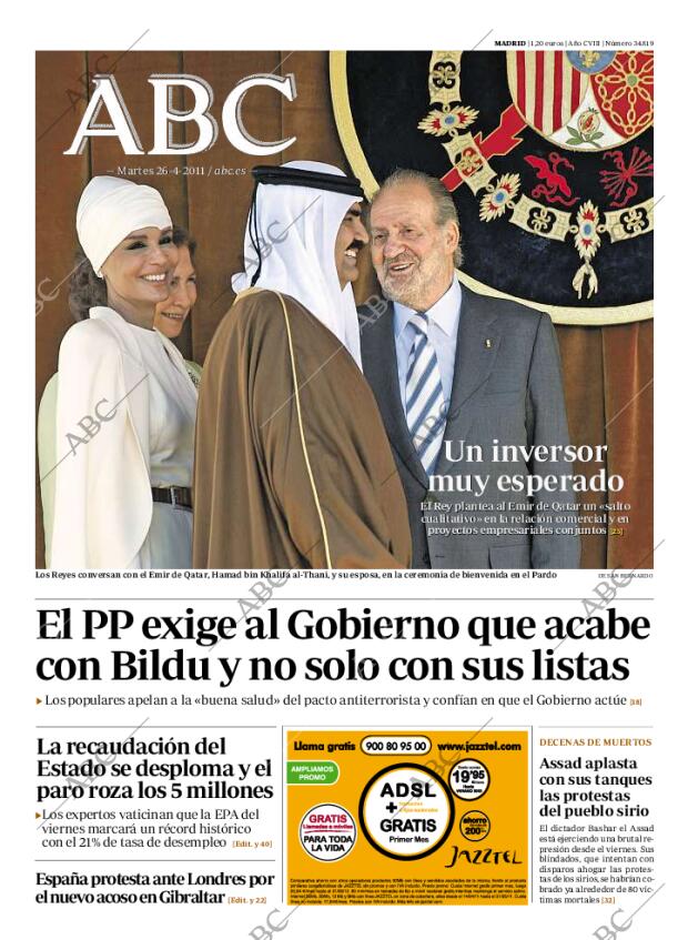 Hemeroteca, periódicos ABC de la historia - Archivo ABC