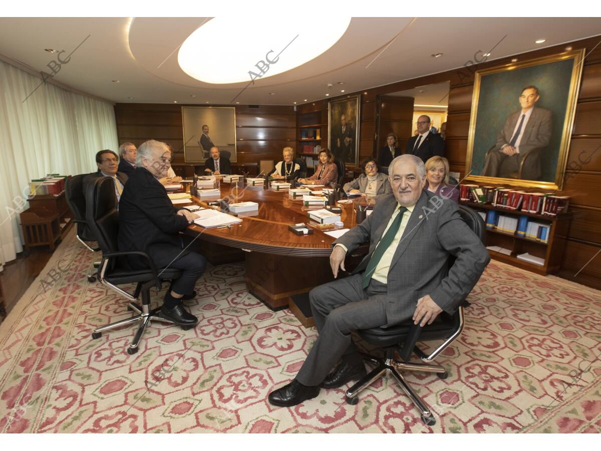 En la imagen, mesa con todos los magistrados - Archivo ABC