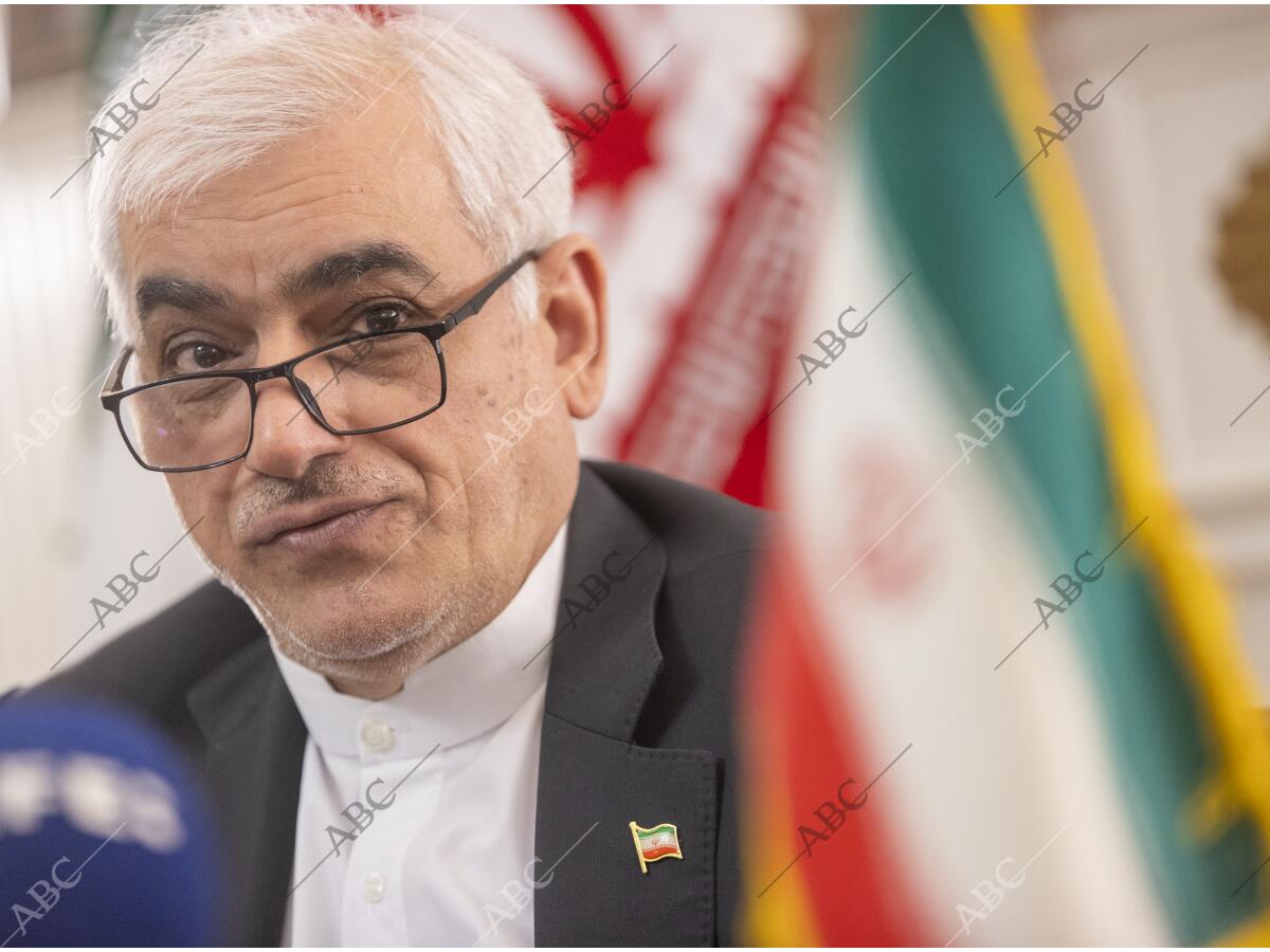 Rueda de prensa del embajador de Irán en España Reza Zabib - Archivo ABC