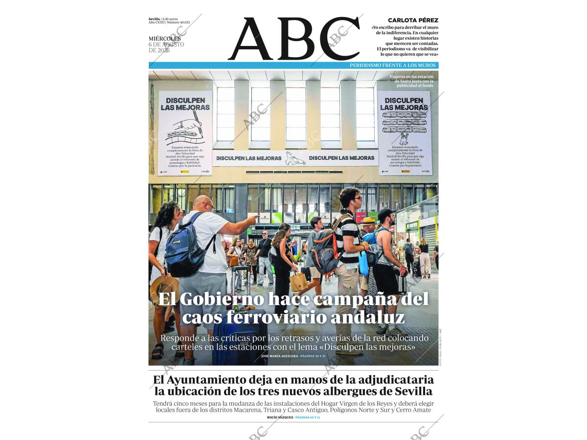 Periódico ABC SEVILLA 06-08-2025,portada - Archivo ABC