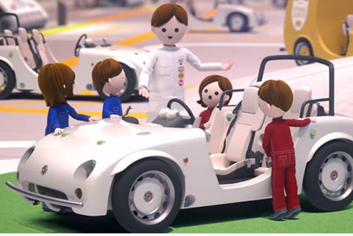 Montan una «mini autoescuela» para que los niños aprendan a conducir