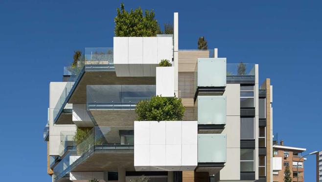 Un edificio escultural con 11 viviendas de lujo en pleno centro de Madrid